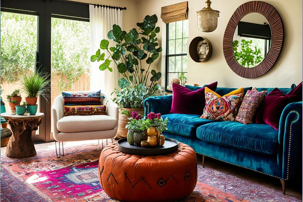 Bohemian Style Living Room Designs