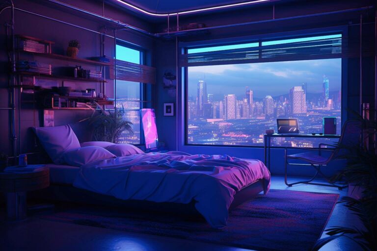 Cyberpunk Style Bedroom Designs