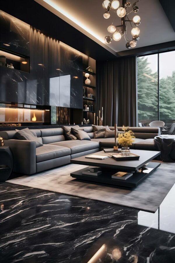 15 Luxury Living Room Designs With Marble Floors
