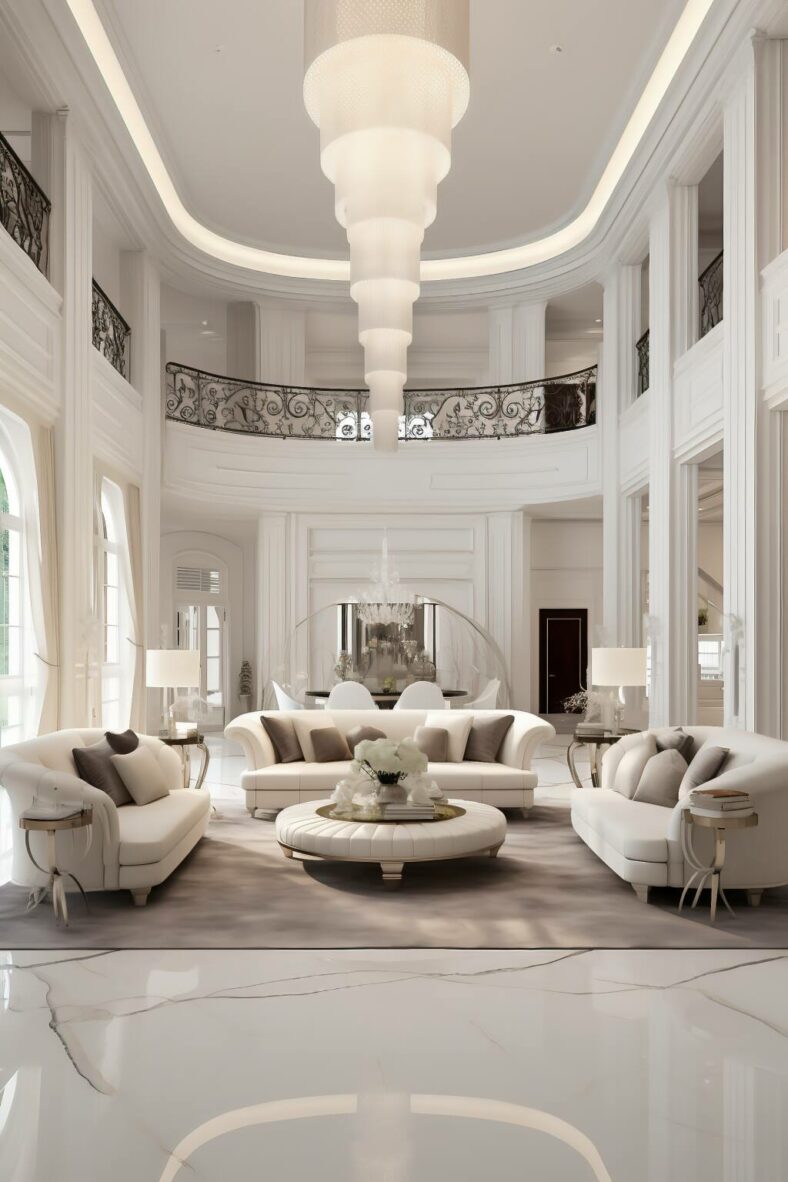 15 Luxury Living Room Designs With Marble Floors