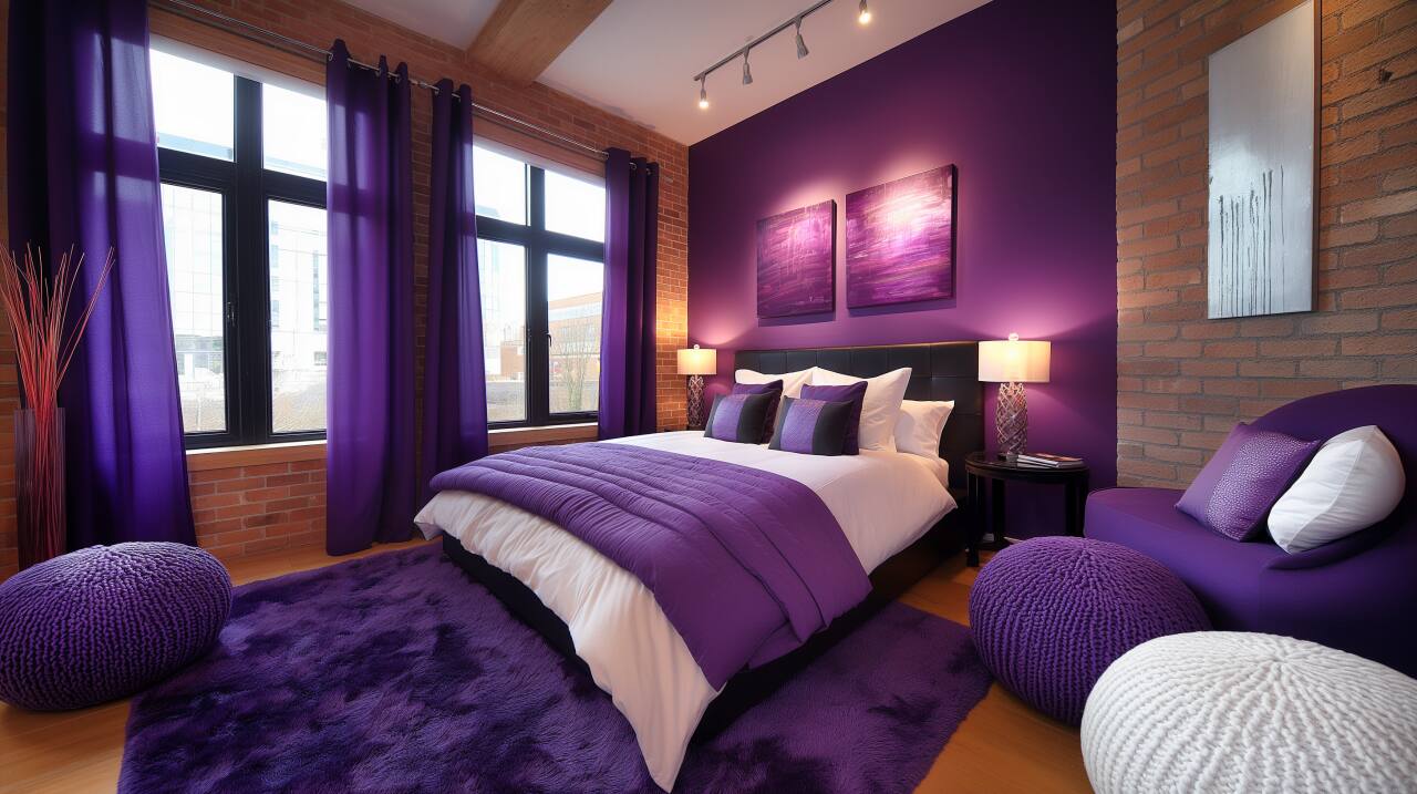 Bold And Beautiful Purple Bedroom Designs To Try Now